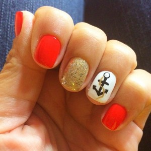 Marine Themed Nail Art Designs