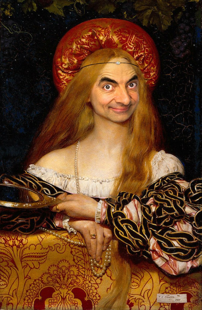 Mr Bean Digitally Painted Into Famous Portraits