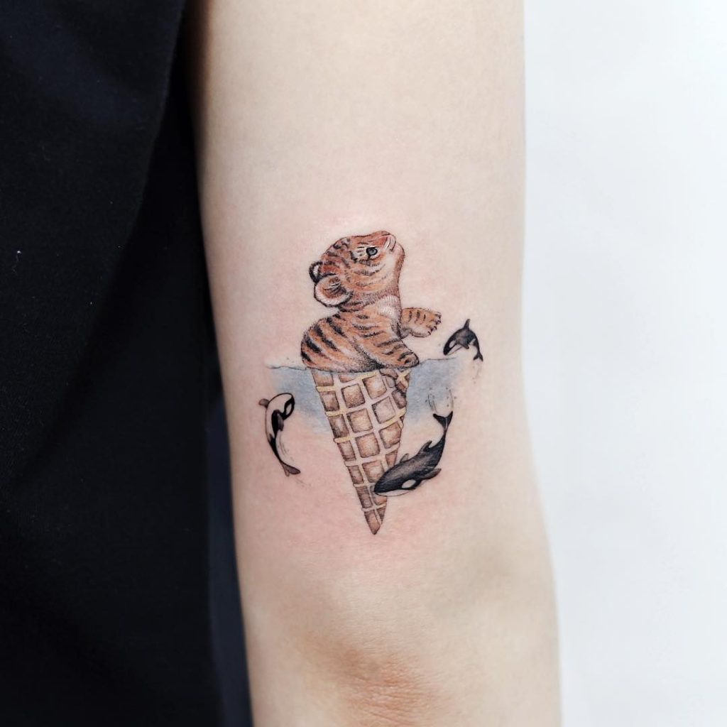 24 Super Cute Ice Cream Tattoo Ideas