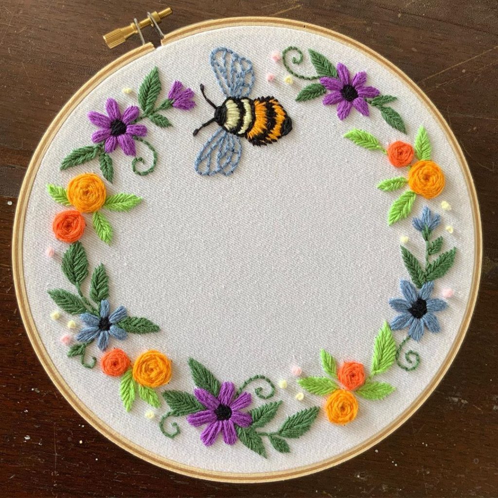24 Stunning Embroidery Hoop Design Examples