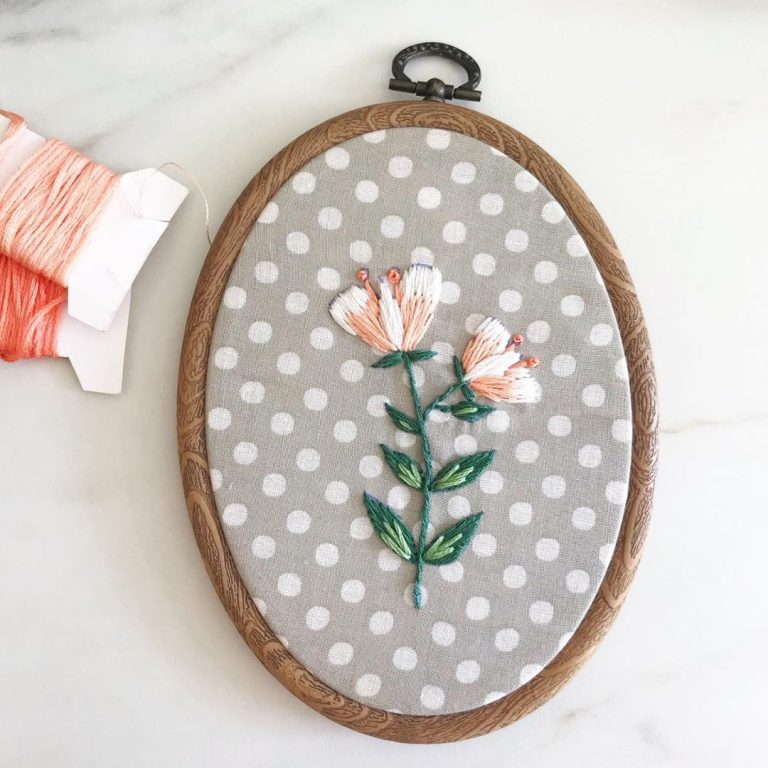 24 Stunning Embroidery Hoop Design Examples
