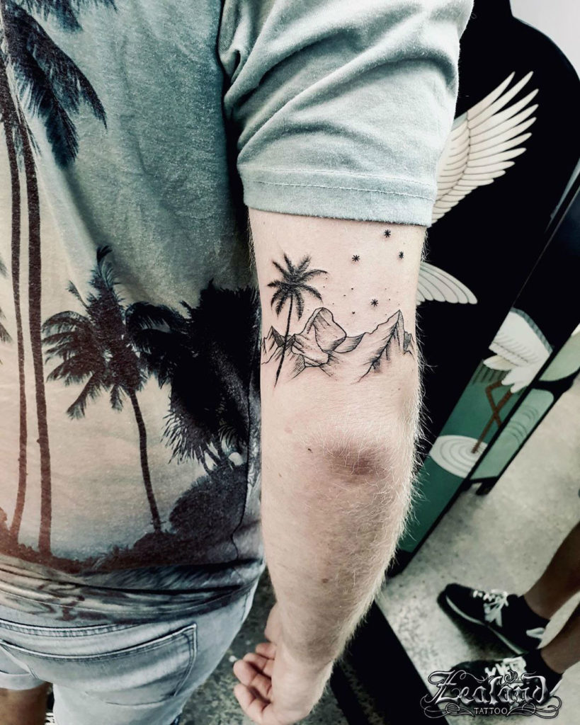 23 Harmonious Palm Tree Tattoos and Symbolism Behind Them