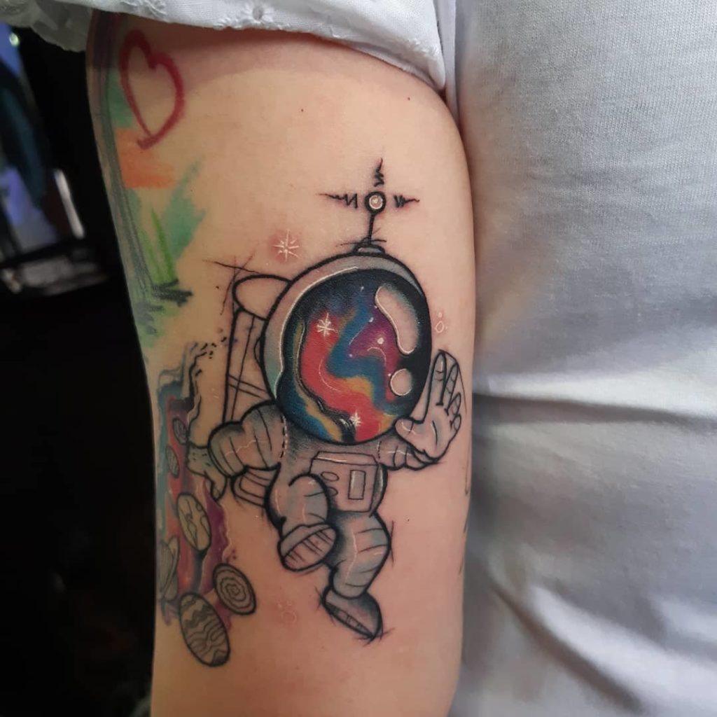 24 Super Cool Astronaut Tattoo Designs