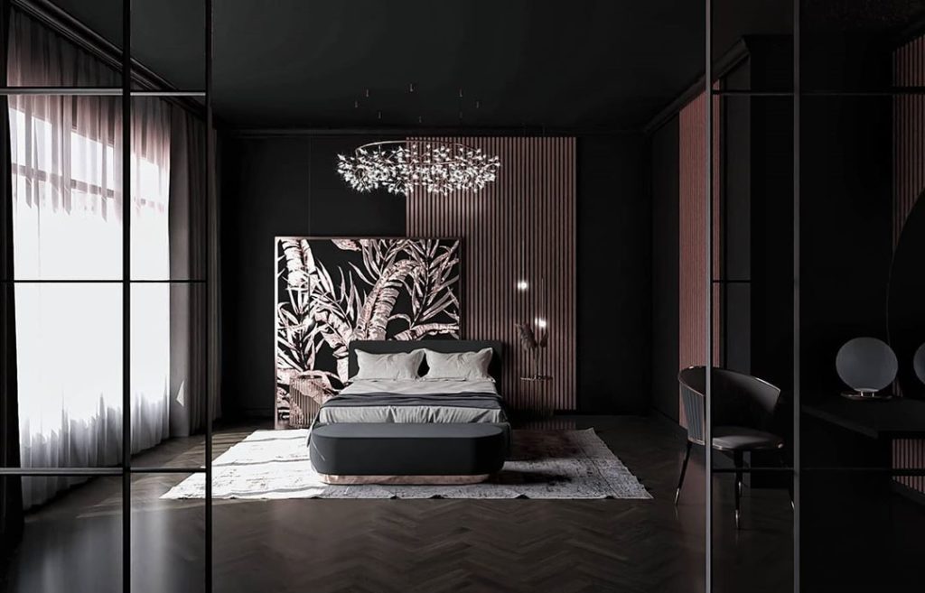20 Dramatic and Soothing Dark Bedroom Ideas