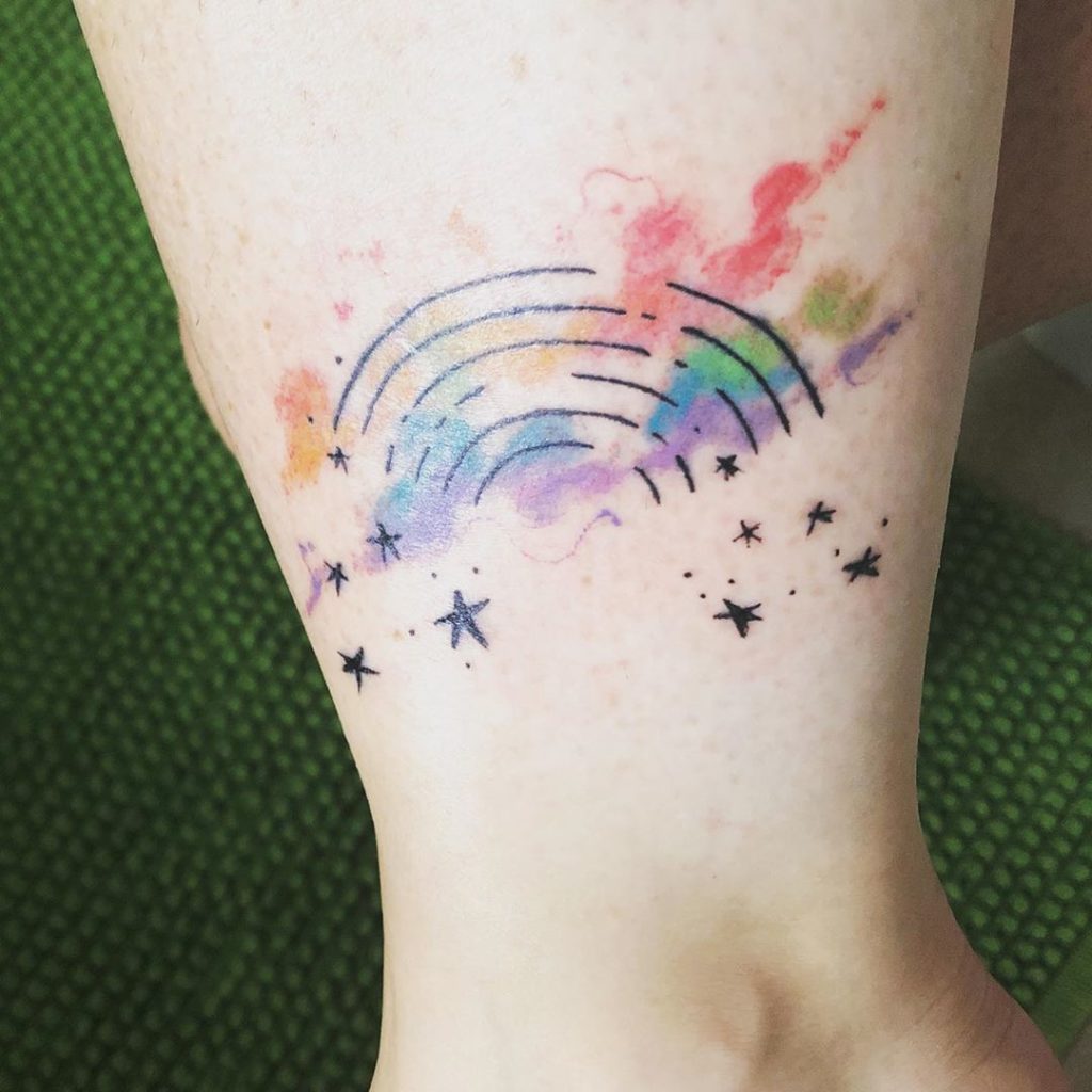 23 Rainbow Tattoo Design Examples for Pride Month and Beyond