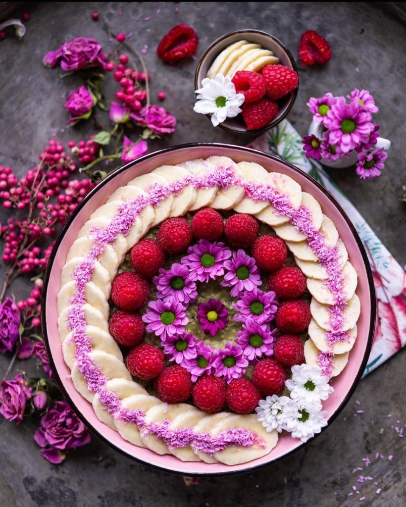 Breakfast With Edible Flowers by Katja Meier