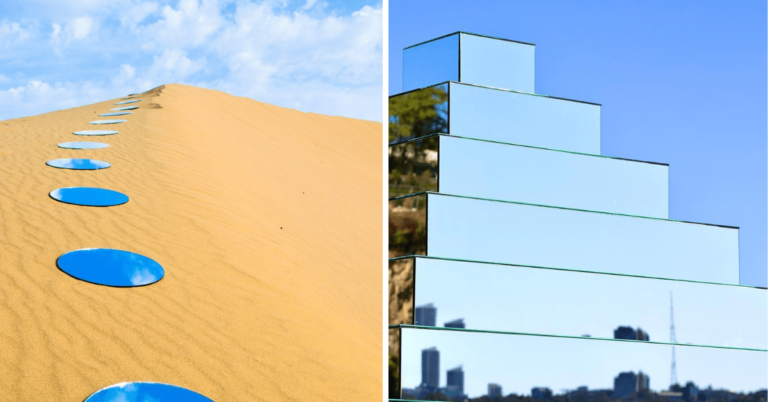 Iranian Creative Installs Mirrors In Nature To Reflect Her Imaginative ...